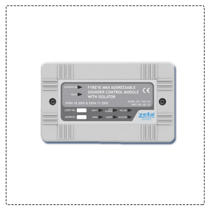 ZETA MKII ADDRESSABLE SOUNDER CONTROL MODULE WITH ISOLATOR (ZASC-MI ...