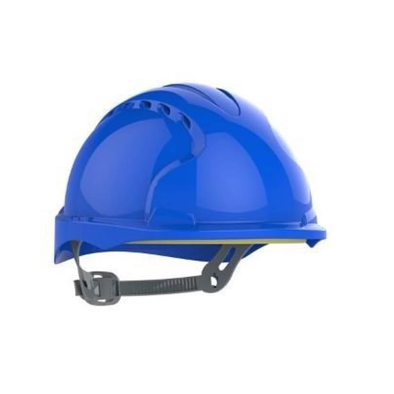 Blue Vented Safety Helmet - 05 FIRE & SECURITY LTD