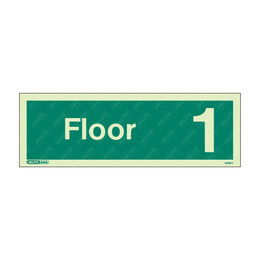 Floor 4 Photoluminescent Identification Sign - 05 FIRE & SECURITY LTD