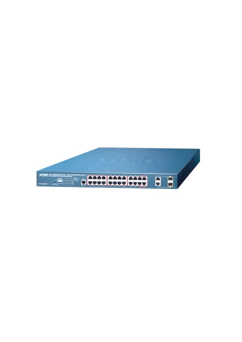 Planet GS-4210-24HP2C 24 Port (4 x 95W + 20 x 30W) PoE Network Switch ...