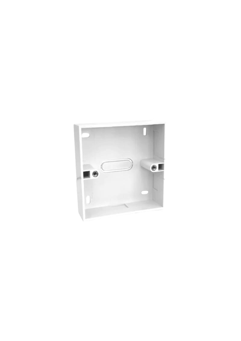 Single Gang Surface Mount PVC Back Box (47mm) - 05 FIRE & SECURITY LTD