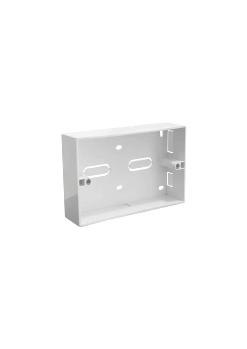 Dual Gang Surface Mount PVC Back Box (32mm) - 05 FIRE & SECURITY LTD