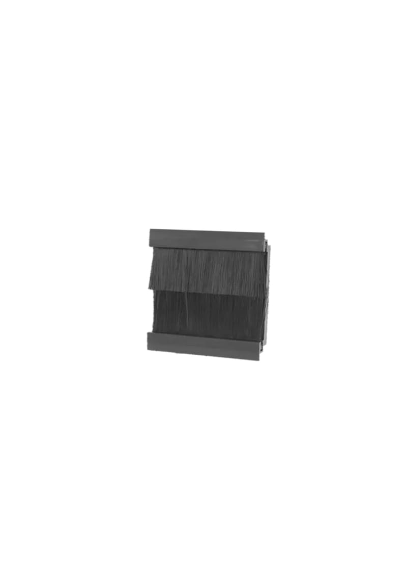 Double Euro Fit Brush Module Black 50x50mm - 05 FIRE & SECURITY LTD