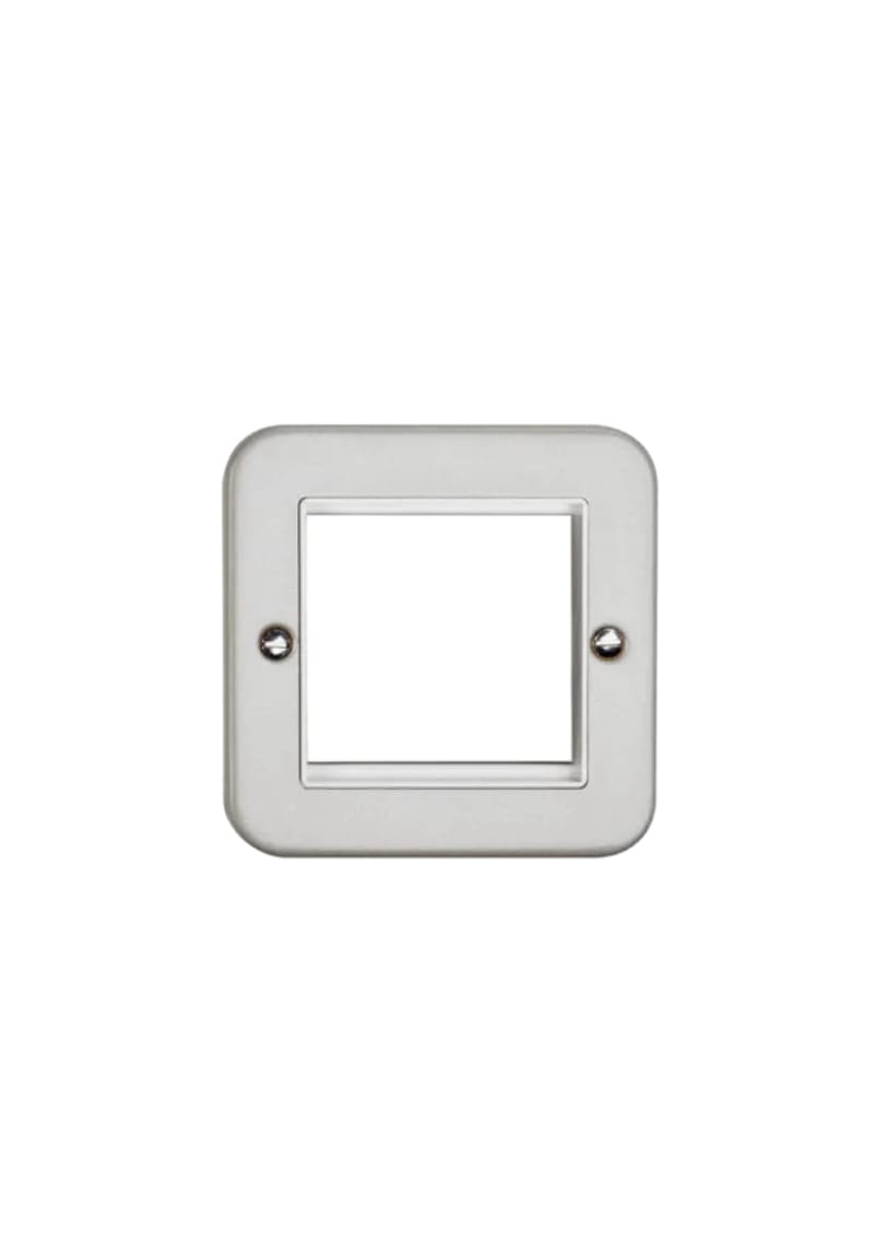 Deta Vimark Metalclad Single Gang Faceplate for 50x25mm Euro Modules ...