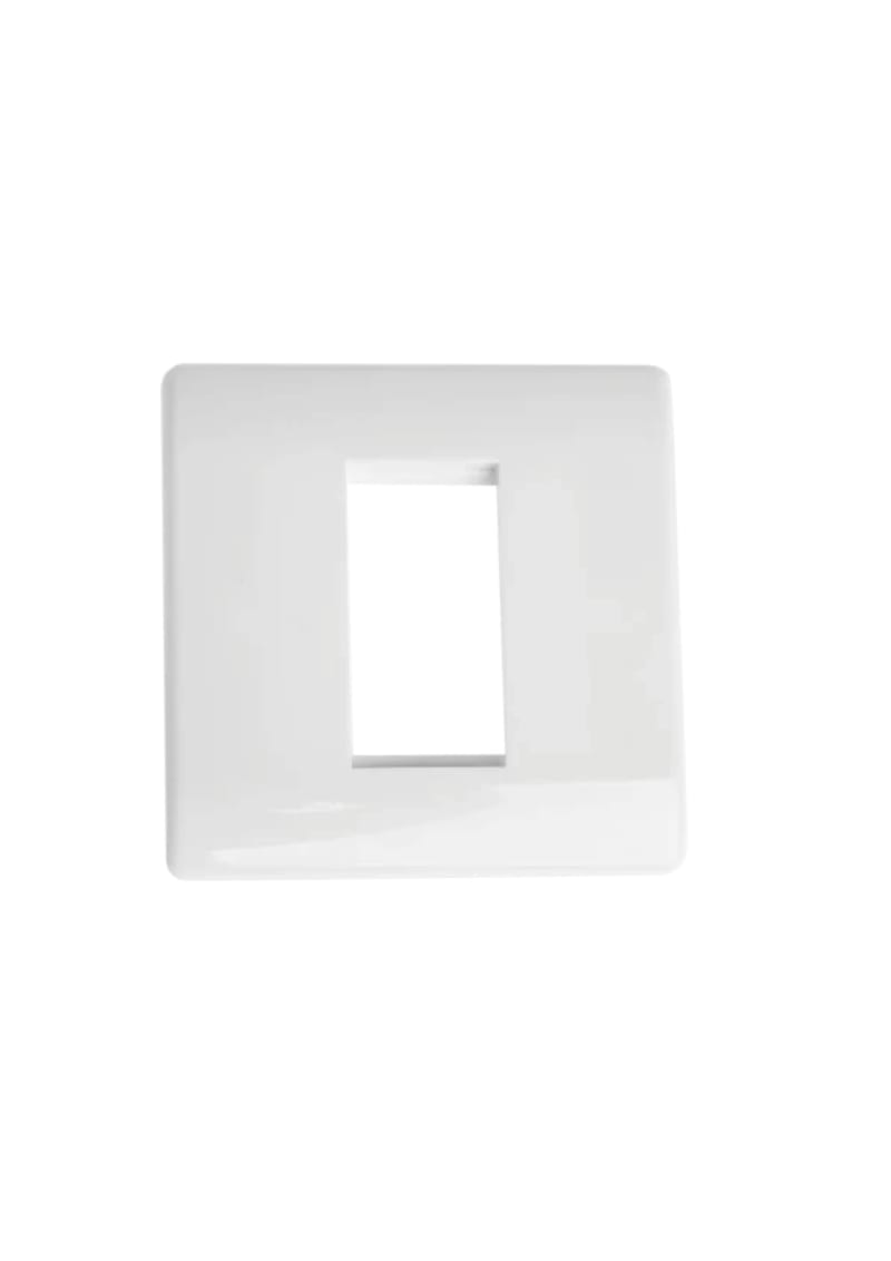Antiference Modular Screwless Faceplate Single Euro Module White - 05 ...