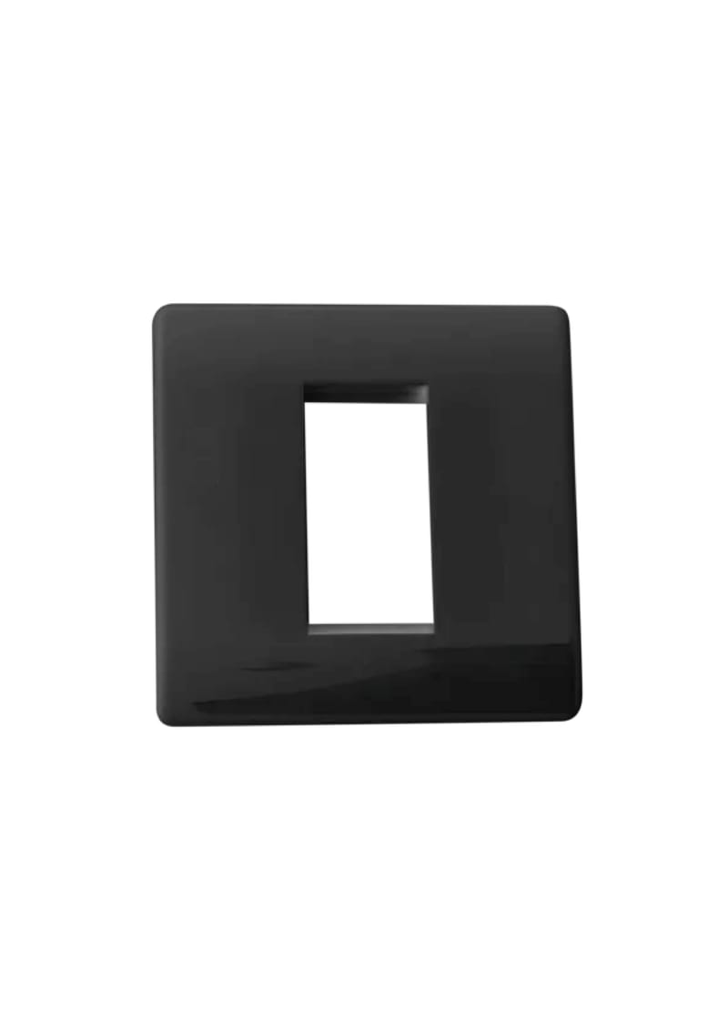 Antiference Modular Screwless Faceplate Single Euro Module Black - 05 ...