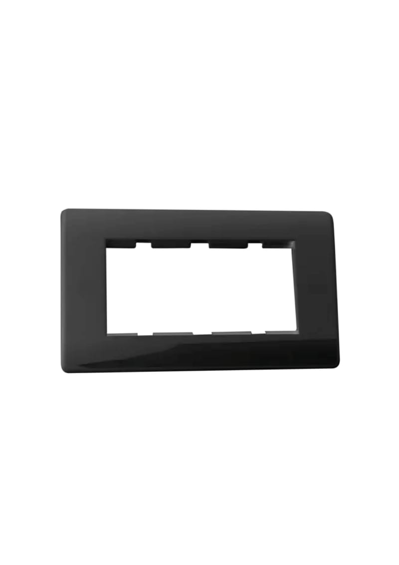 Antiference Modular Screwless Faceplate Quad Euro Module Black - 05 ...