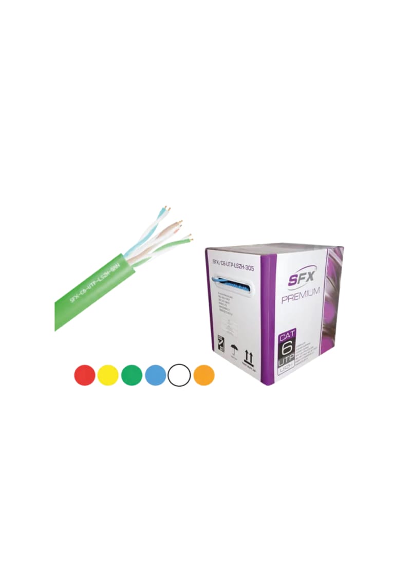 Cat6 UTP LSZH Colour Range 305m Boxes - 05 FIRE & SECURITY...