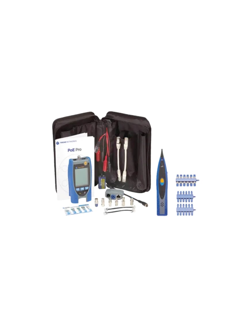 TREND Networks PoE Pro Bundle PoE Tester with Cable Amplifier Probe ...
