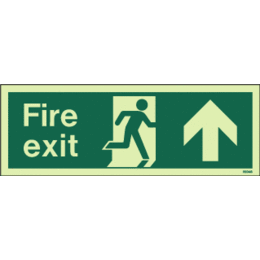 Photoluminescent Fire Escape Route Arrow Up( 340 X 120MM) - 05 FIRE ...