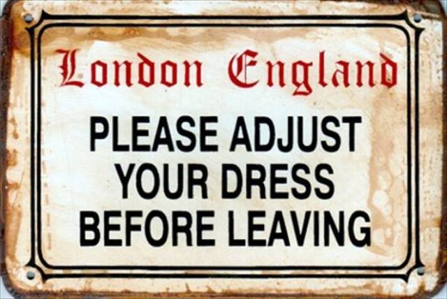 PLEASE ADJUST YOUR DRESS BEFORE LEAVING - RETRO GIFTS RETAIL