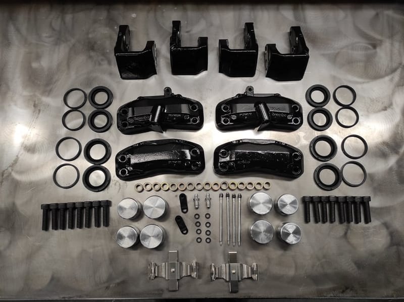 345MM 4 PISTON BREMBO FRONT BRAKE KIT - W124 / W201 / R129 - The ...