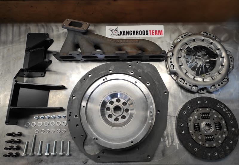 OM605 / om606 to Jeep Cherokee (XJ) AX 15 swap kit - The Kangaroos Team