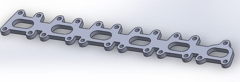 Mercedes m104 Exhaust Flange - The Kangaroos Team