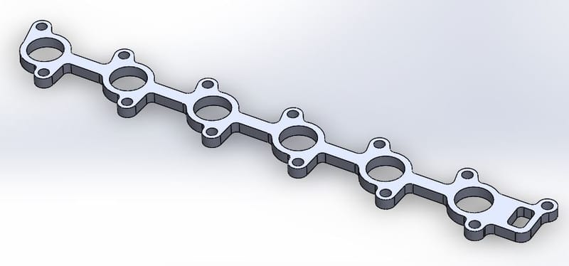Mercedes om648 / om613 Exhaust Manifold FLange - The Kangaroos Team