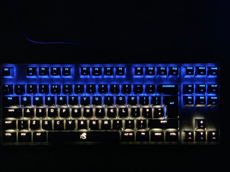 R20 88 Keys RGB Brown Switch Compact Gaming Keyboard (UK Layout)