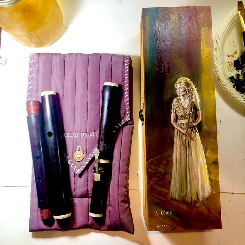 head joint case Red Rose - Ariel Louis Flutes