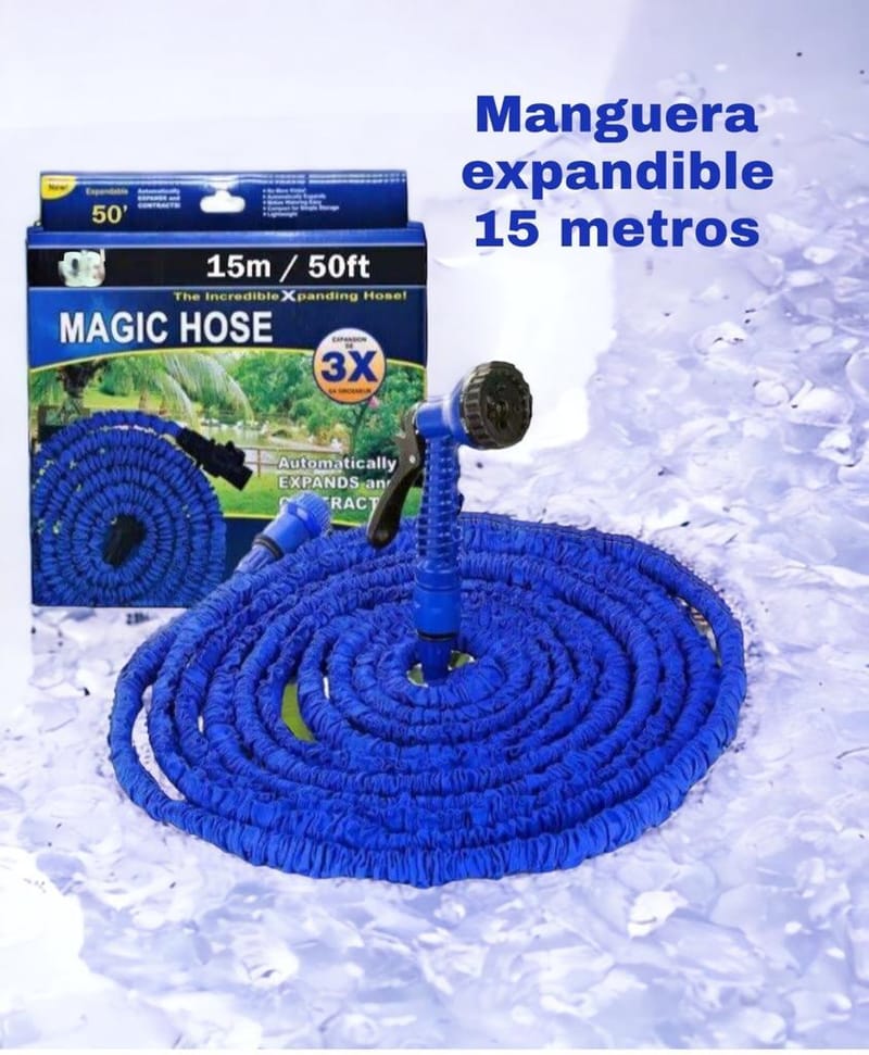 MANGUERA EXPANDIBLE 15 METROS - NOVEDADES 3 BELLAS