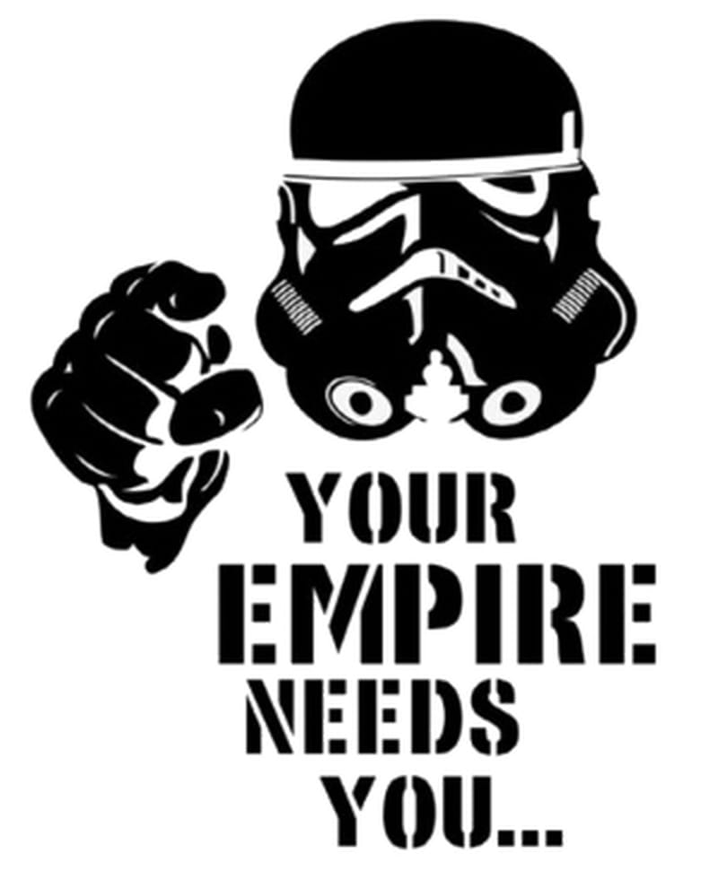 Stormtrooper: Empire Needs You.... Metal Sign - Haus of Elliott ...