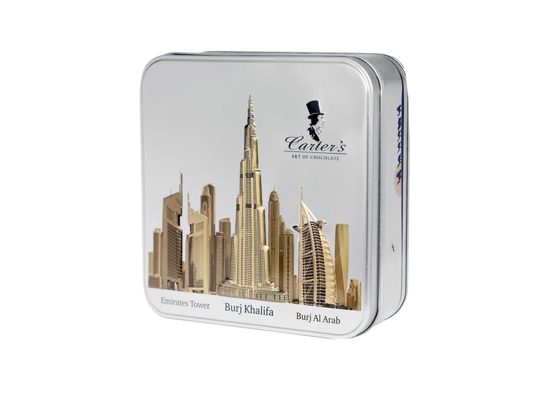 Carters Assorted Chocolate Date 3D Can - Carters Art OF Chocolate