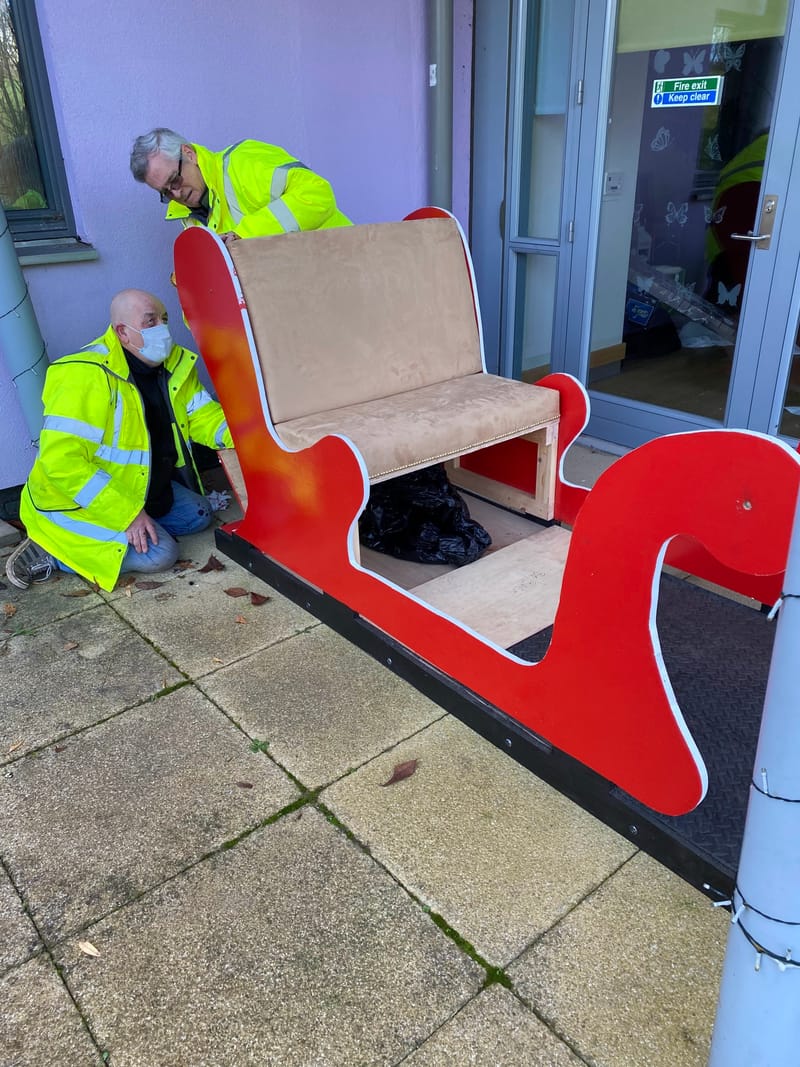 Santa Sleigh for Christmas 2022 - Springburn Park Men's Shed