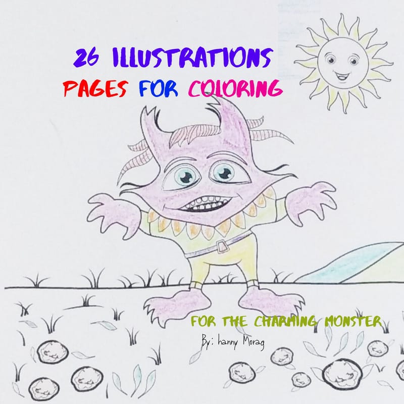 Cute Monster Coloring Pages 26 pack - Hanny Morag Stories