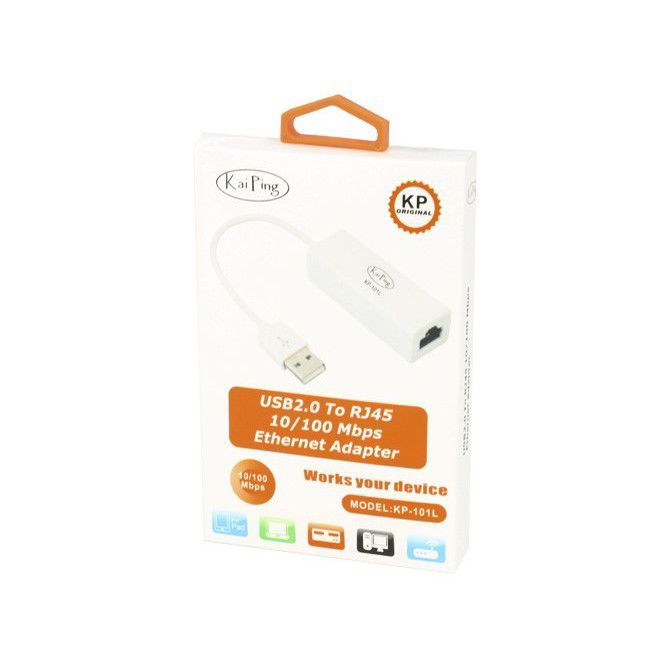 Kai Ping USB 2.0 to RJ45 10/100 Mbps Ethernet Adapter (KP-101L)