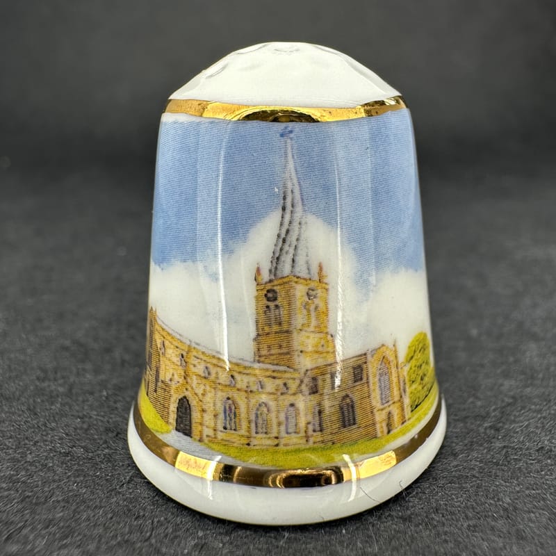 Chesterfield Crooked Spire China Thimble by Ayshford - Stuart Bradley ...