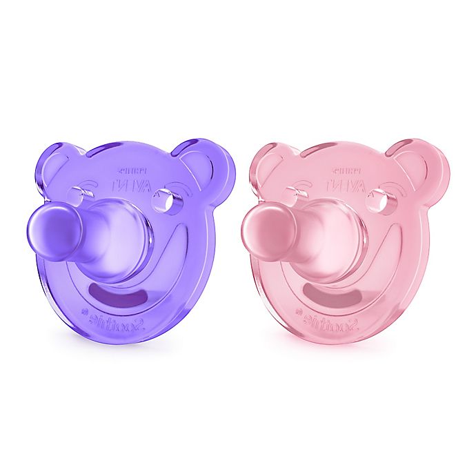 Avent 2-Pack Girl Bear Pacifiers - Baby and Beyond