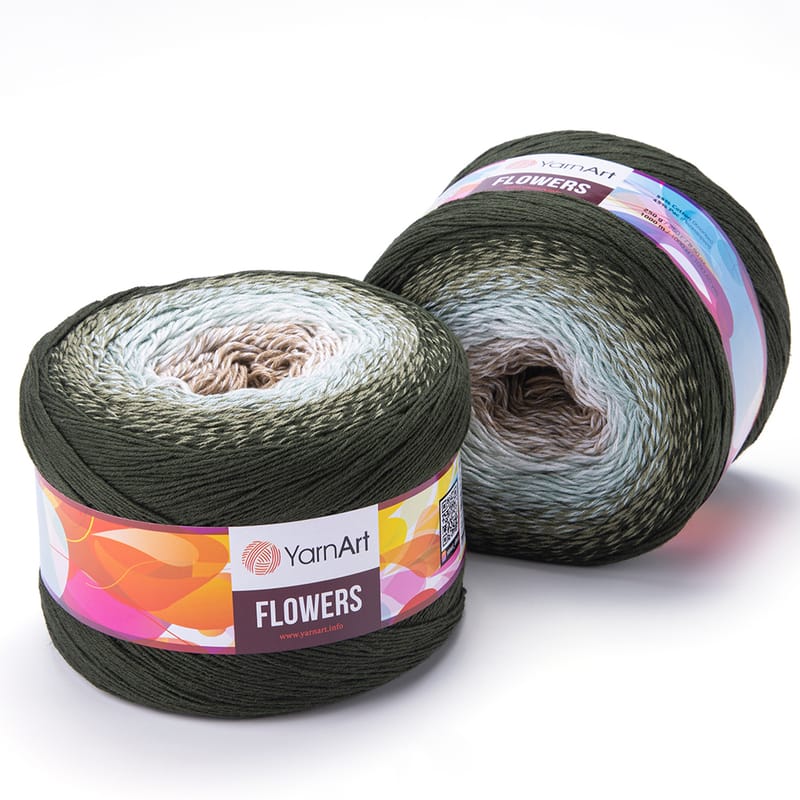 YarnArt Flowers 311 cake yarn for sale, variegated yarn, long batik
