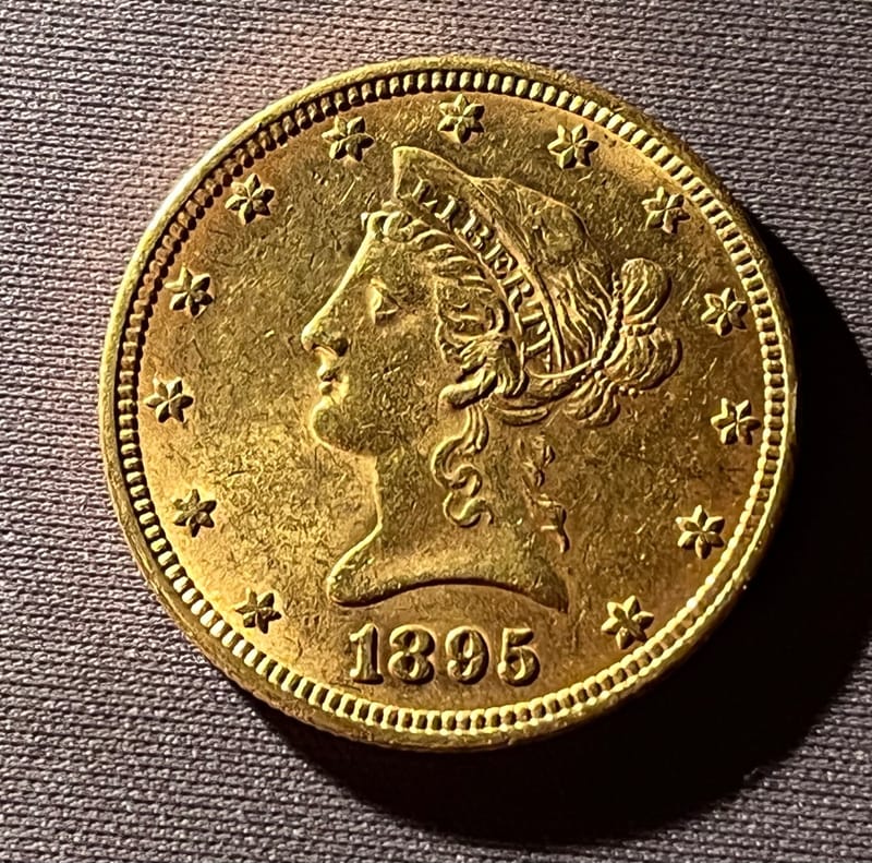 10 Dollars Or Liberty 1895 Philadelphie - numismar.com