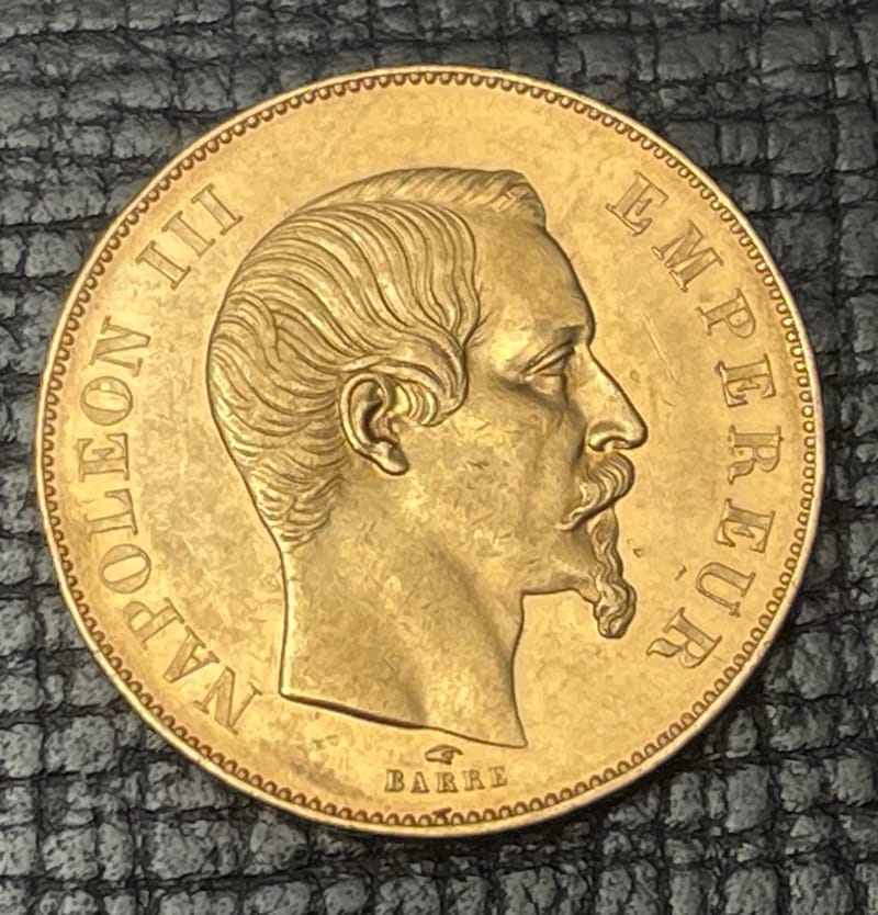 50 Francs Or Napoleon III 1855 A (Paris) - numismar.com
