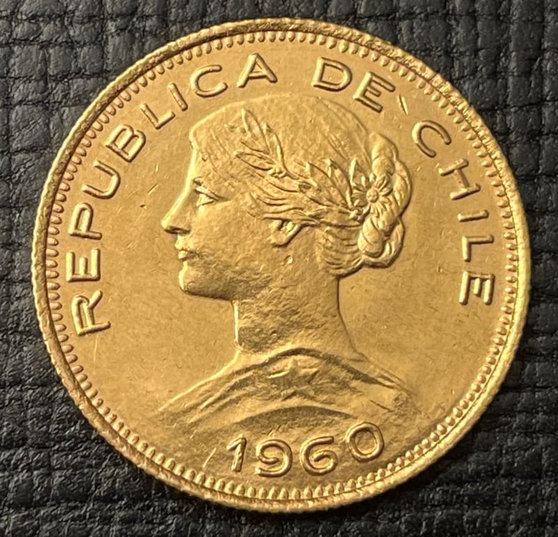 100 Pesos or Chile 1960 - numismar.com