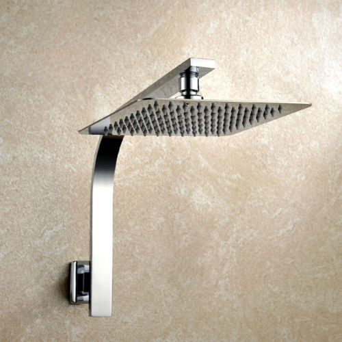 Brass Swivel Square High Riser Gooseneck Shower Arm