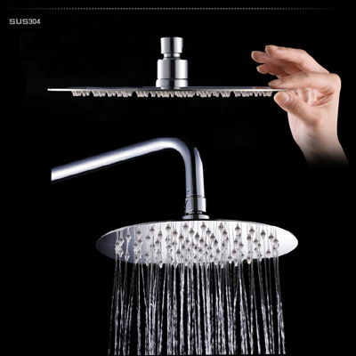 Premium Round Ultra Thin 304 Stainless Steel Shower Head