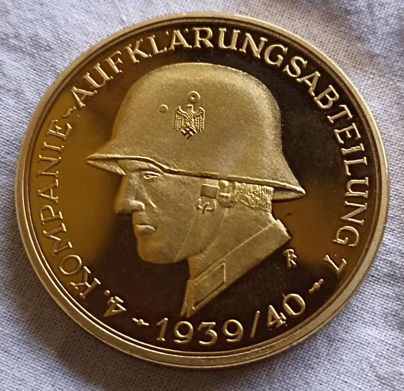 Moneda Nazi III Reich Conmemorativa 4 Panzer Division 1939-1940 ...