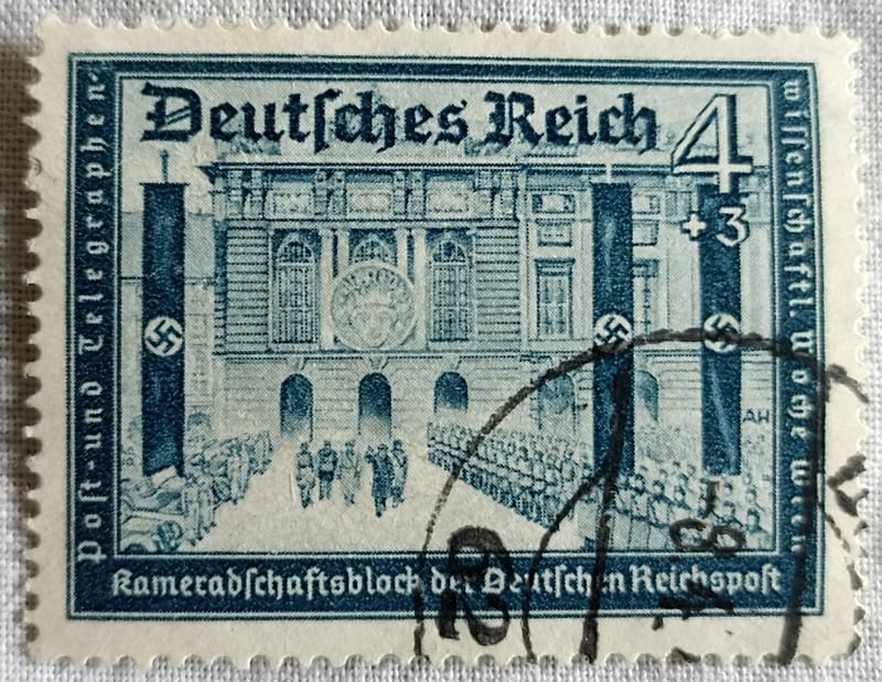 Sello deutsches Reich 1939 (III Reich Hitler-Nazi-Alemania) WWII - ATTICAE