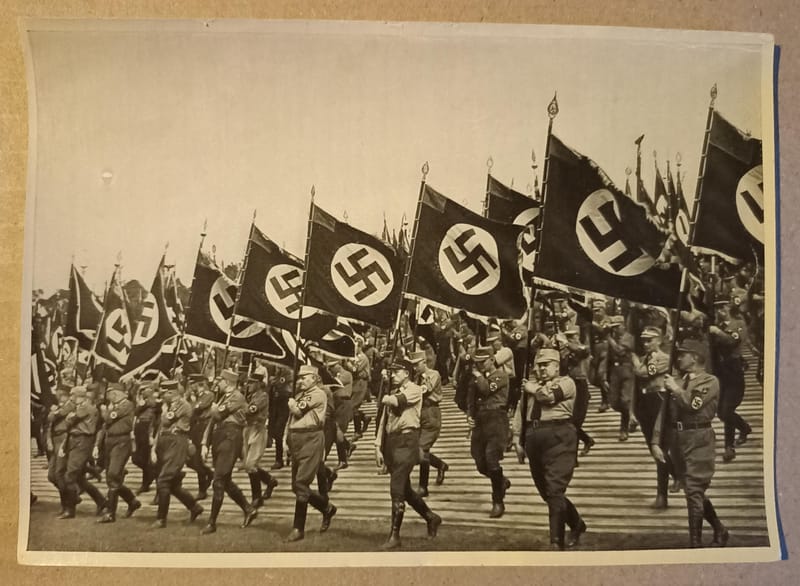 Foto cromo marcha de las banderas 1933 (III Reich Hitler- Nazi ...