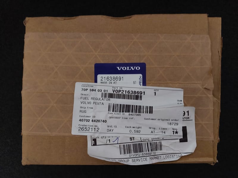 Volvo 21638691 Топливный регулятор