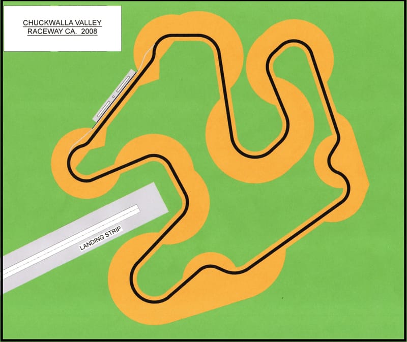 Chuckwalla Valley Raceway "GP" course - Track Safety & Design
