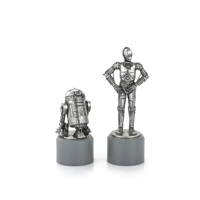 R2-D2 & C-3PO Knight Chess Piece Pair - Glyn Griffiths