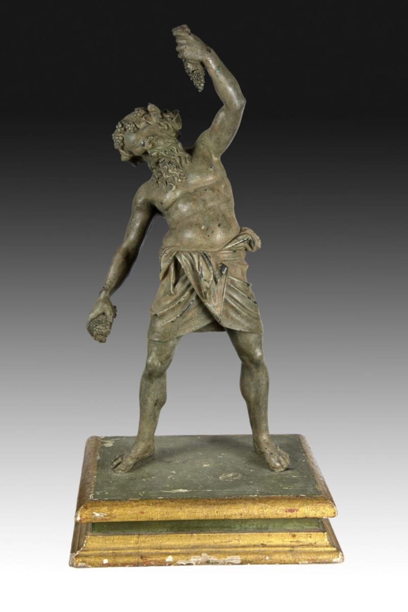Dios Baco en Bronce según modelos Clásicos, fundición Napolitana o R...