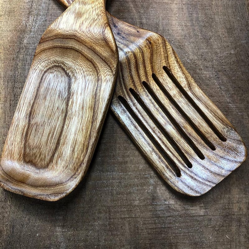 Wooden Spurtle Set - Text