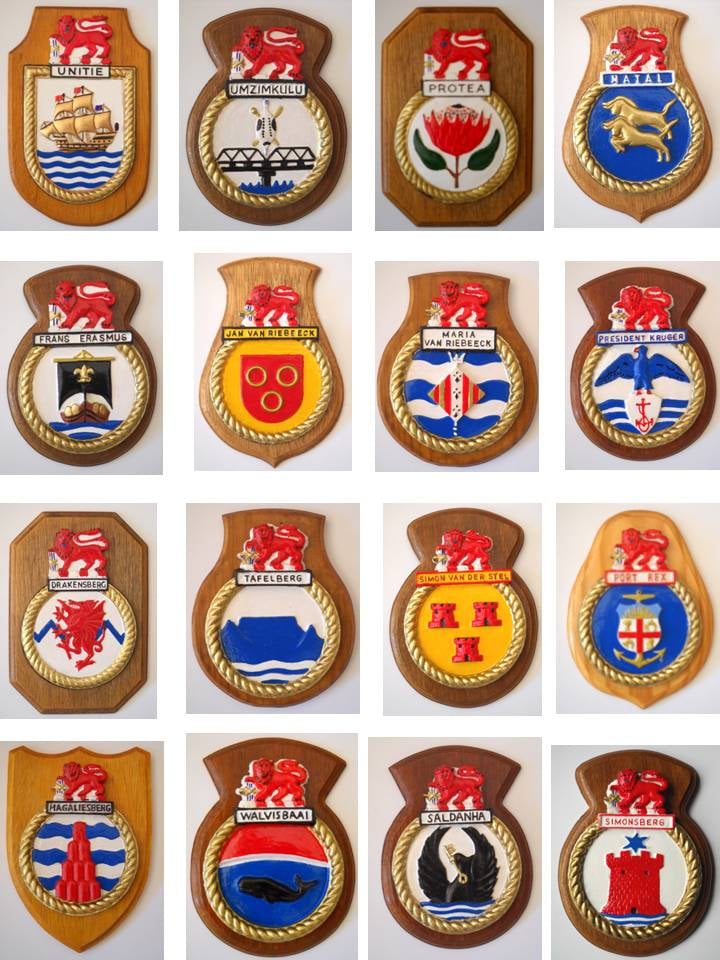 SA NAVY SHIPS BADGES - S&S Navy Ships Badges