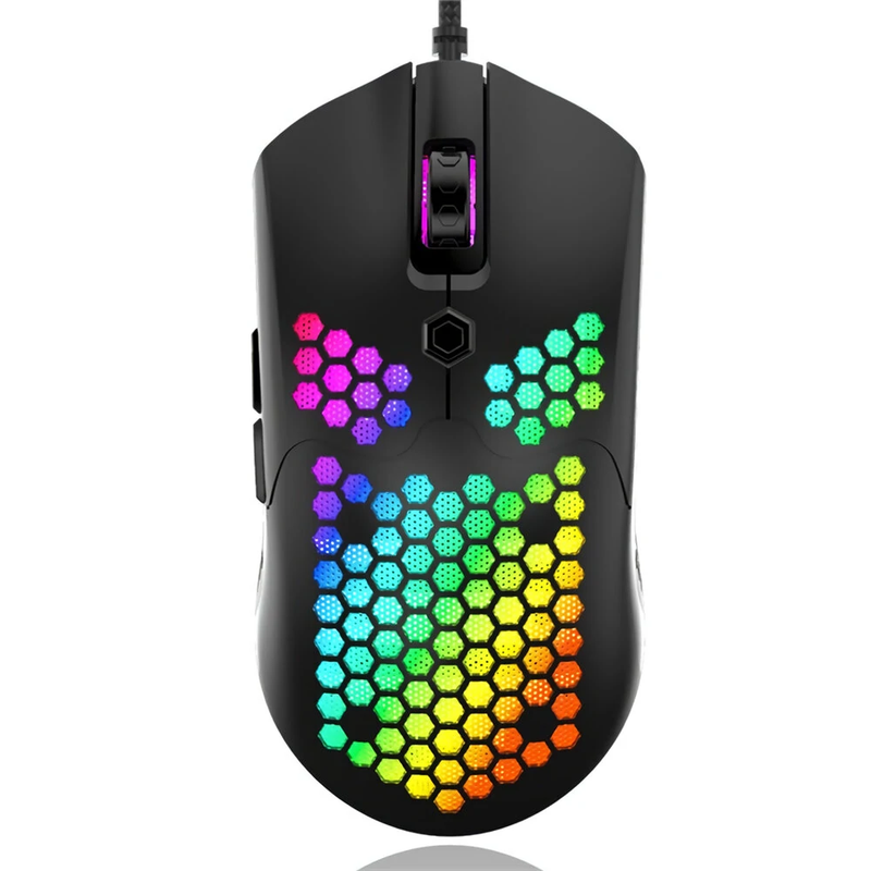 Redragon M806 Bullseye Gaming Mouse, 7 Programmable Buttons Wired RGB ...