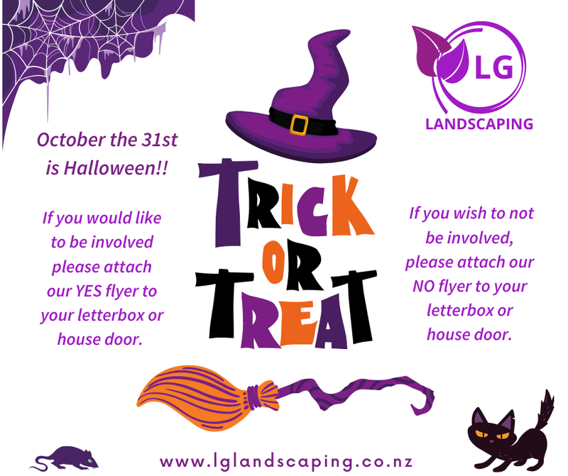 LGL Trick or Treat Signs - Leading Ground Landscaping