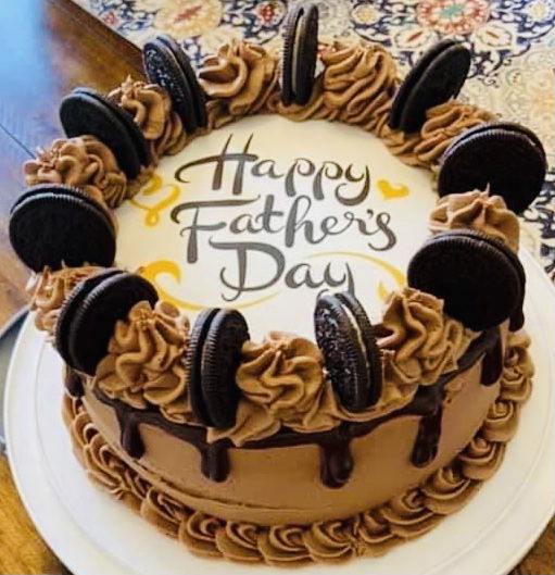 2 Layer Chocolate Father’s Day Cake With Buttercream Frosting - Cabbit ...