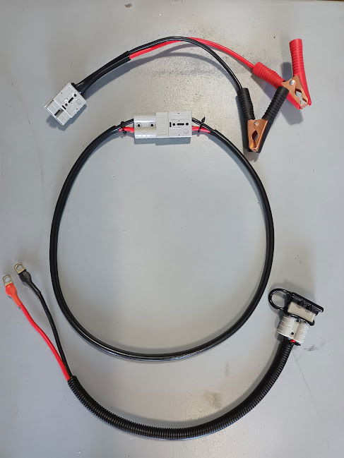 Part 1 of the motorcycle jump lead kit. - RIDEWITHME