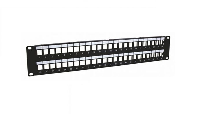 Unloaded Patch Panel 2U 48 port - Lenora Innovation