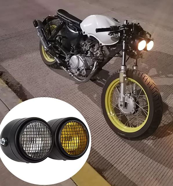 Silvin Delantero Doble Negro Doble color con rejilla - Monkey Biker Shop®